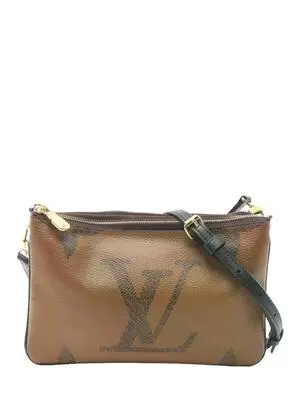 LOUIS VUITTON 2020 Double Zip Monogram Shoulder Bag - Brown