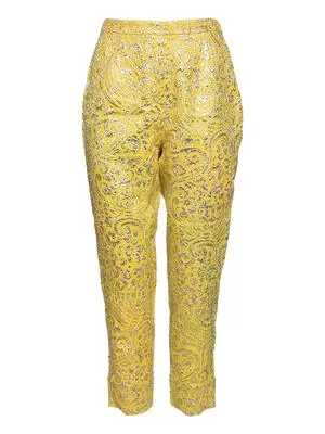 Dolce & Gabbana Lurex Trousers - Yellow
