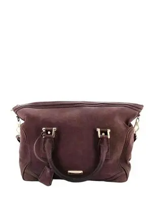 Burberry Kirley Leather Medium Satchel - Brown