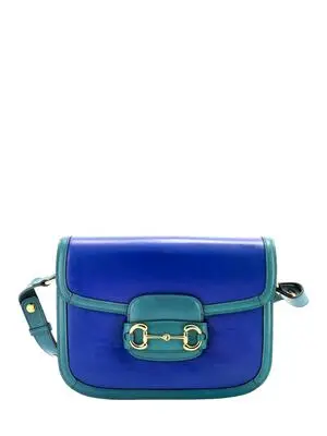 Gucci Horsebit 1955 Small Shoulder Bag - Blue
