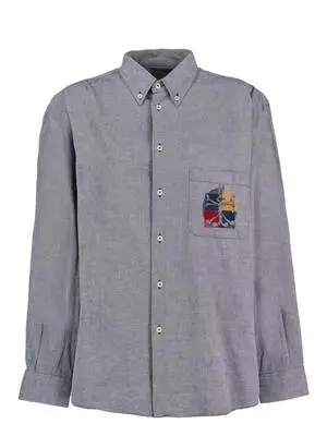 Iceberg Embroidered-logo Shirt - Blue