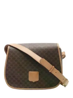 CELINE Macadam Leather Shoulder Bag