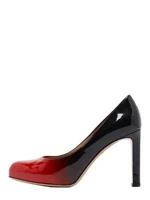 FERRAGAMO 100mm Patent-finish Heeled Pumps - Black