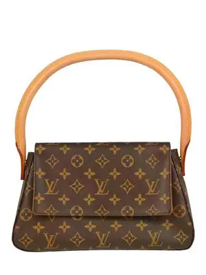 LOUIS VUITTON 2003 Mini Looping Handbag - Brown