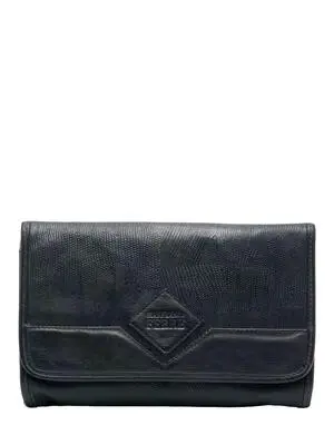 Gianfranco Ferre Debossed-logo Clutch Bag - Blue
