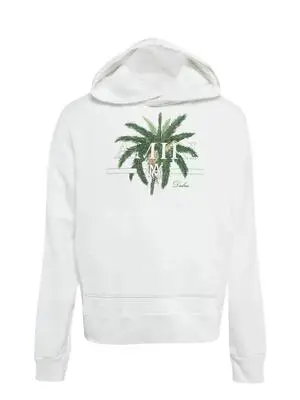 Amiri Palm Tree-print Hoodie - White