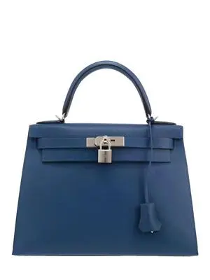 Hermès 2025 Kelly 28 Handbag - Blue