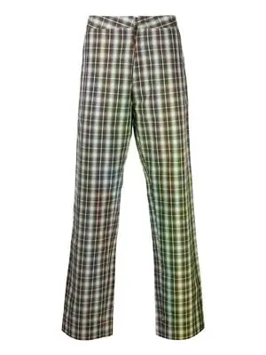 WALTER VAN BEIRENDONCK Check-Print Trousers