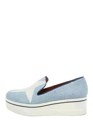 Stella McCartney Star-print Denim Loafers - Blue