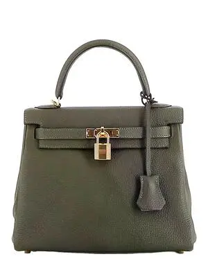 Hermès 2021 Kelly 25 Two-way Handbag - Green