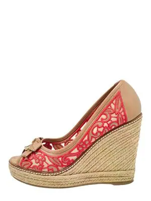 TORY BURCH 115mm Leather Heeled Espadrilles