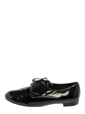 Miu Miu Patent-finish Derby Shoes - Black