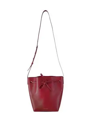 MANSUR GAVRIEL Small Leather Bucket Bag - Red