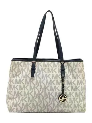 Michael Kors Monogram Canvas Tote Bag - Neutrals