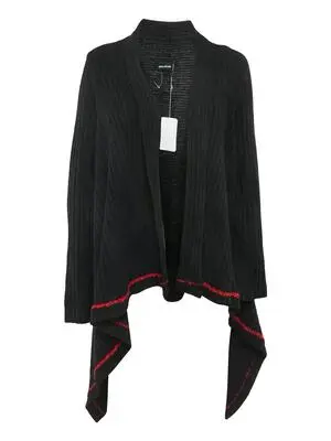Zadig&Voltaire Ribbed-knit Asymmetrical Cardigan - Black