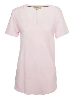 Burberry Logo V-neck T-shirt - Pink