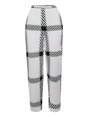 Stella McCartney Plaid Knit Trousers - White