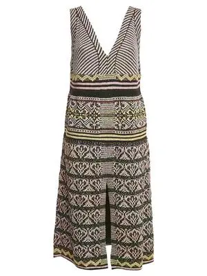 Missoni Patterned-jacquard Dress - Brown