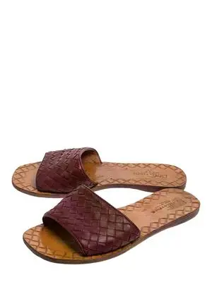 Bottega Veneta Intrecciato Flat Sandals - Brown