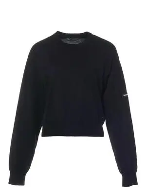 Balenciaga 2023 Cropped Sweater - Black