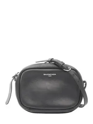 Balenciaga Everyday Camera Leather Crossbody Bag - Black