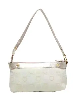 FERRAGAMO 2000s Gancini-pattern Shoulder Bag - Neutrals