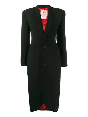 JEAN PAUL GAULTIER Petal-shaped Midi Coat - Black