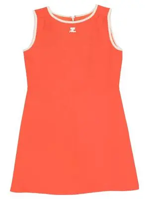 COURREGES 1970s Sleeveless Mini Dress - Orange