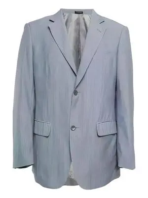 Ermenegildo Zegna Stripe Wool Blazer - Grey