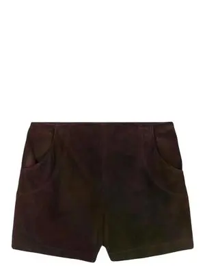 Valentino Garavani 2000s Suede Shorts - Brown