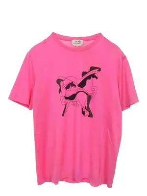 Hermès Graphic-print T-shirt - Pink