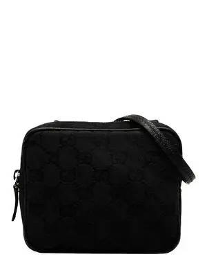 Gucci Gg Canvas Crossbody Bag - Black