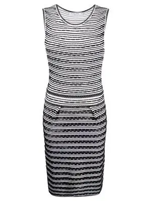 Dior 2010s Fitted Knitted Dress - White