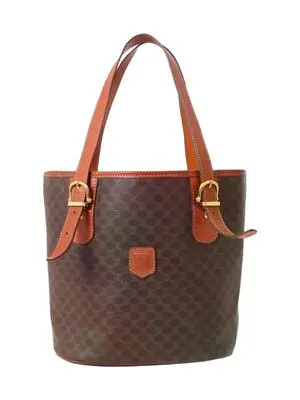 Celine 1995 Macadam Monogram Tote Bag - Brown