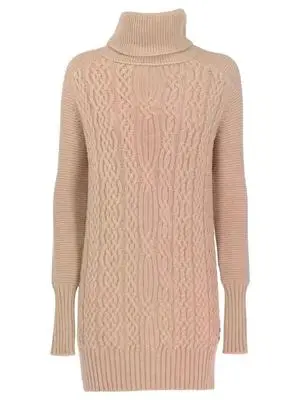 Loro Piana 2010s Cable Knit Dress - Neutrals