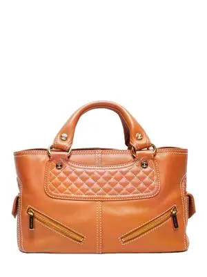 Celine Leather Handbag - Brown