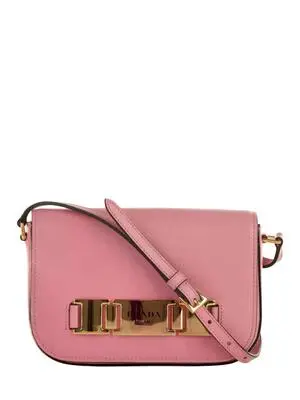 Prada City Calf Crossbody Bag - Pink