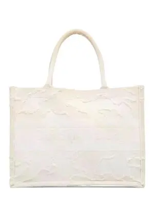 Dior 2020 Camouflage Book Tote - White