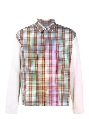 Comme Des Garçons 1990s Plaid Check Shirt - Brown