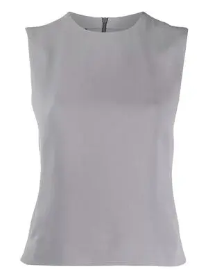 Giorgio Armani 1990s Round-neck Sleeveless Top - Grey