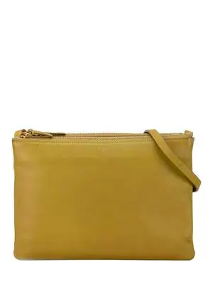 Celine 2014 Large Leather Trio Crossbody Bag Yellow