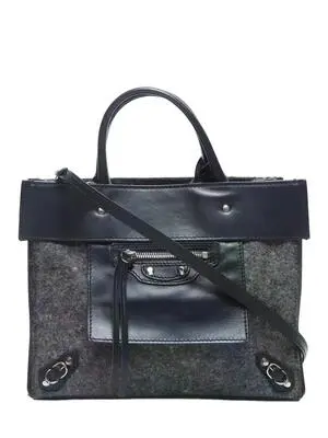 Balenciaga Mini Papier Two-way Handbag - Black