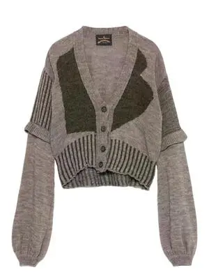 VIVIENNE WESTWOOD 2000s Crop Cardigan - Grey