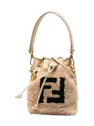 Fendi Mini Mon Tresor Bucket Bag - Neutrals
