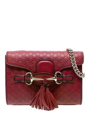 Gucci Mini Microissima Emily Crossbody Bag - Red