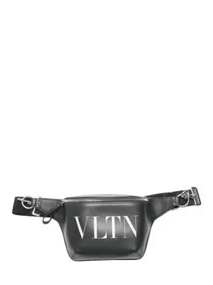 Valentino Garavani Logo Leather Belt Bag - Black