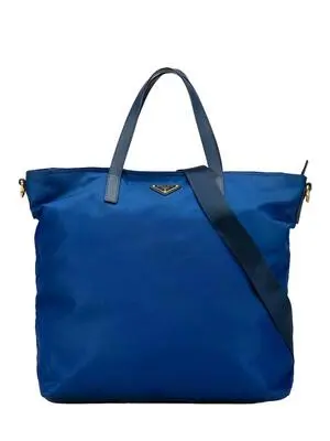 Prada 2013-2024 Tessuto Satchel - Blue