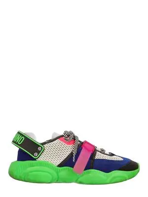 Moschino Teddy Buckle-strap Sneakers - Green