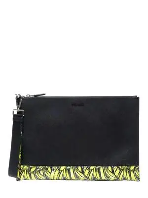 Prada 2020 Banana-print Clutch Bag - Black
