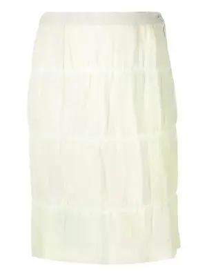 Comme Des Garçons 2000s High-waisted Straight Skirt - Green